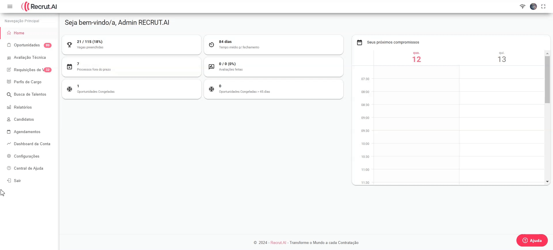 Relatório Gerencial – Central de Ajuda